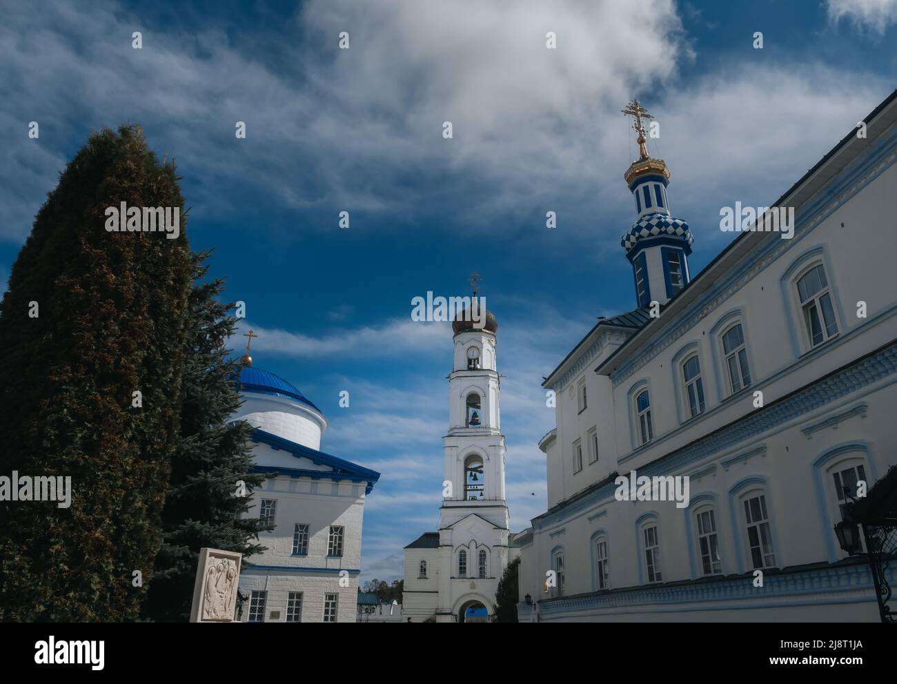 Raifa Bogoroditsky Monastery. Bell tower with a gate church in honor of ...