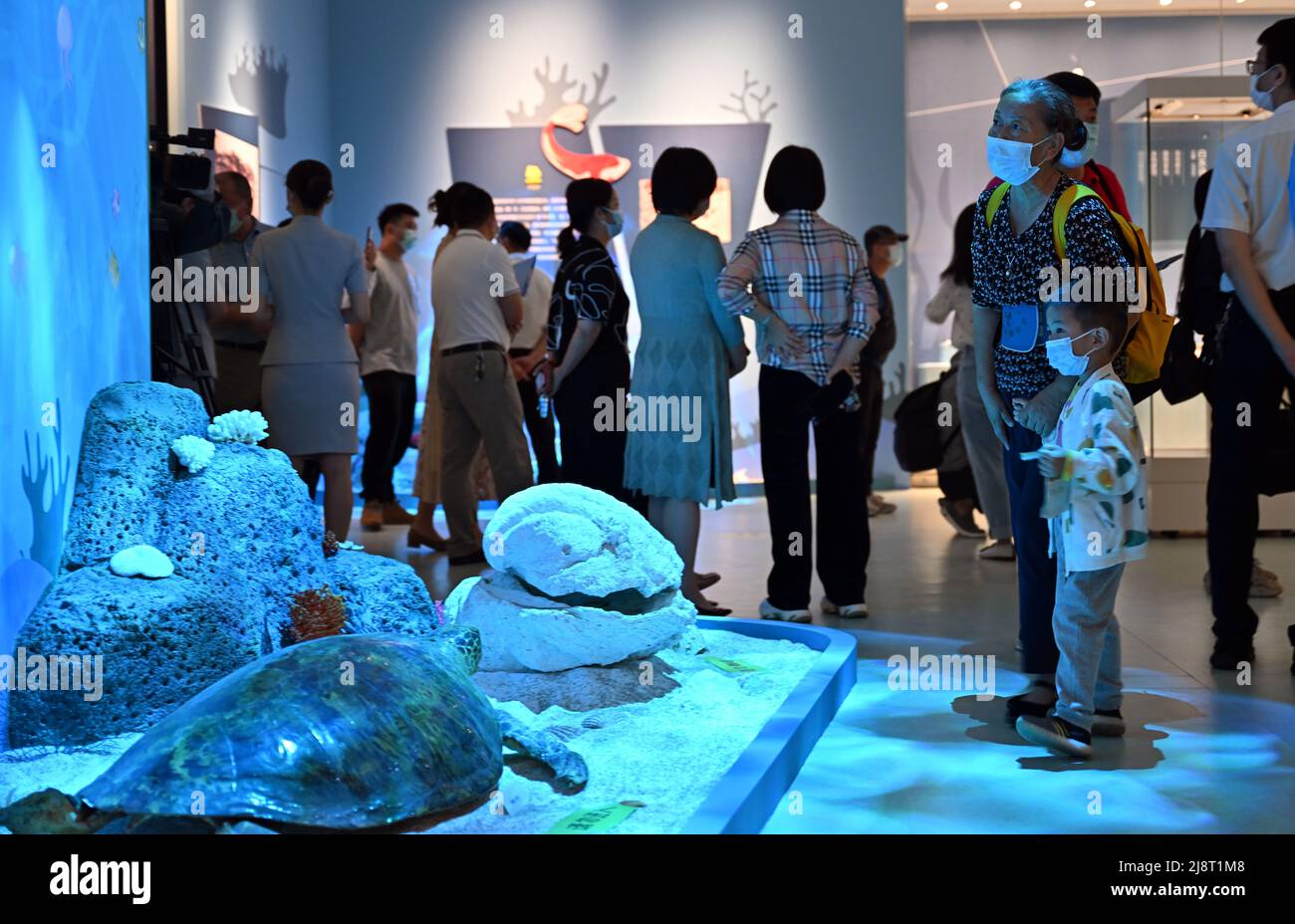 Haikou, China's Hainan Province. 18th May, 2022. People visit Hainan ...