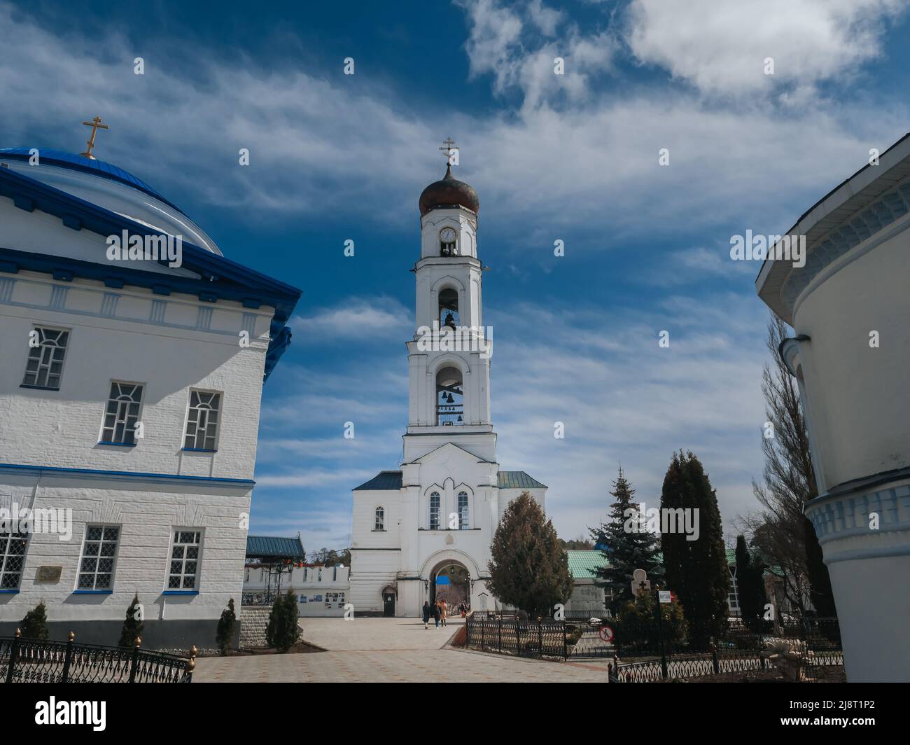 Raifa Bogoroditsky Monastery. Bell tower with a gate church in honor of ...