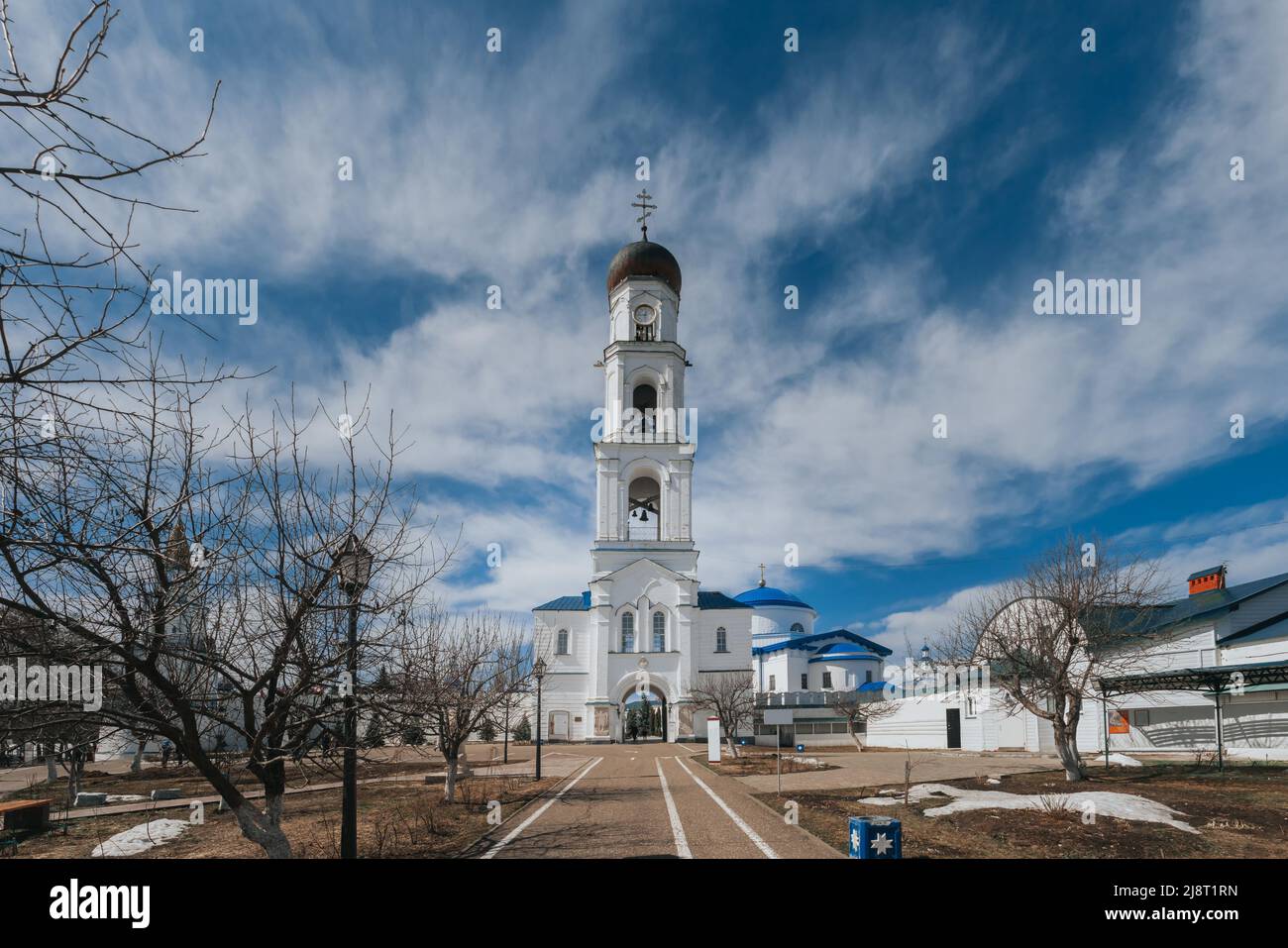 Raifa Bogoroditsky Monastery. Bell tower with a gate church in honor of ...