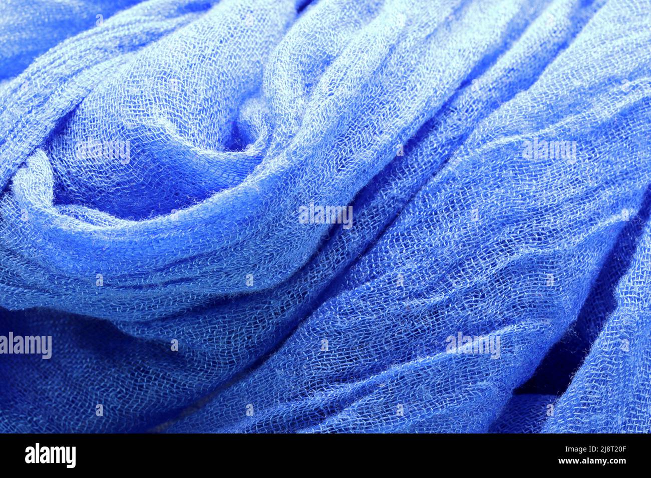 Close-up blue fabric texture background Stock Photo - Alamy