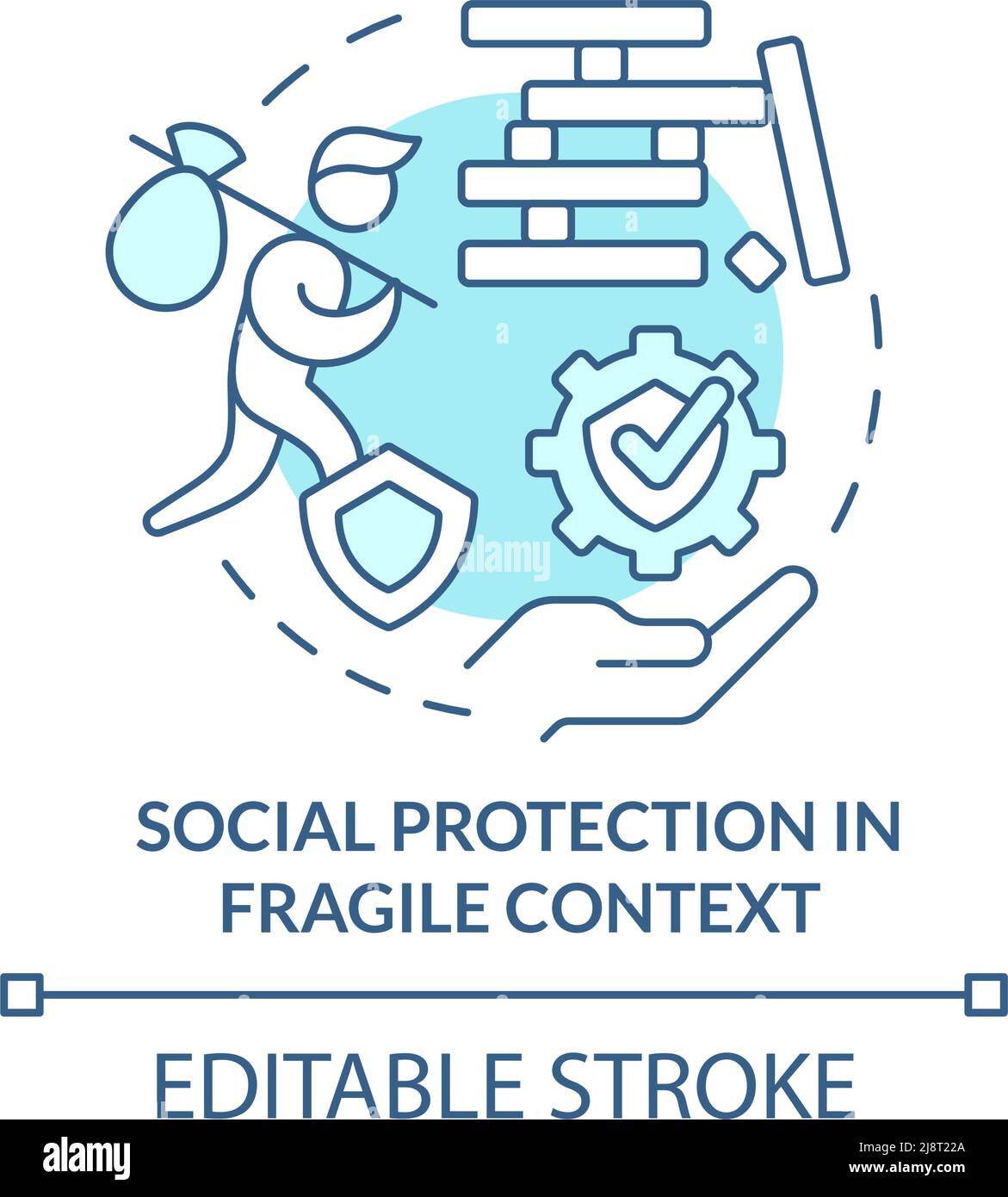 Fragile society Stock Vector Images - Alamy