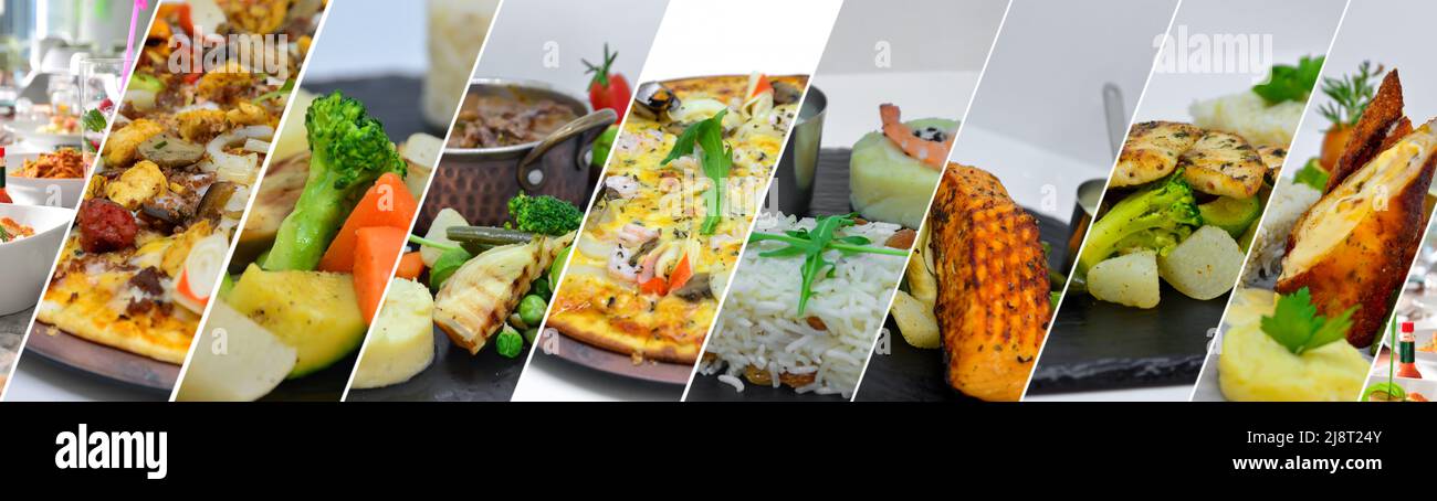 Burger sandwich collage food hi-res stock photography and images - Alamy