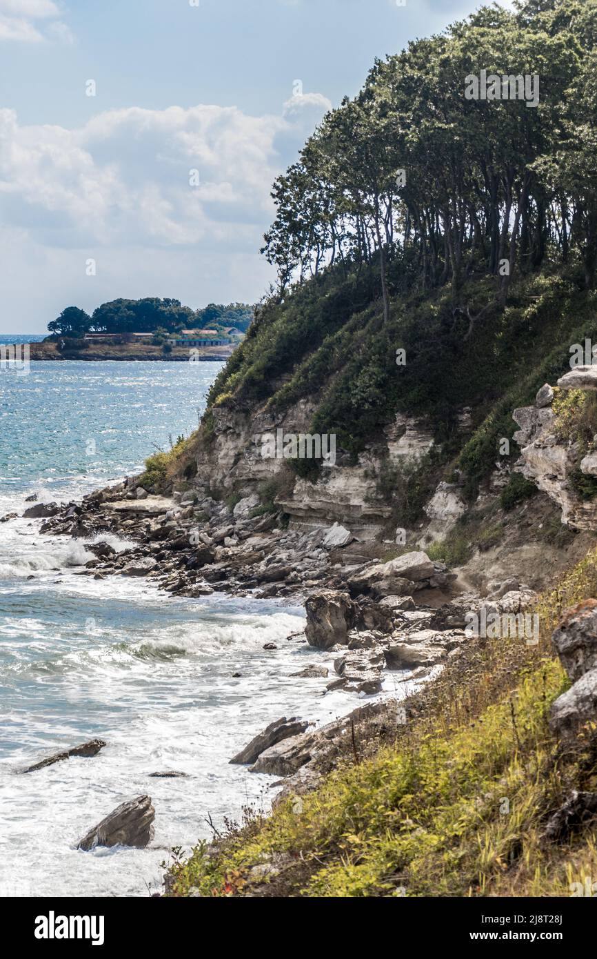A beautiful cliff next to the beach Stock Photo - Alamy