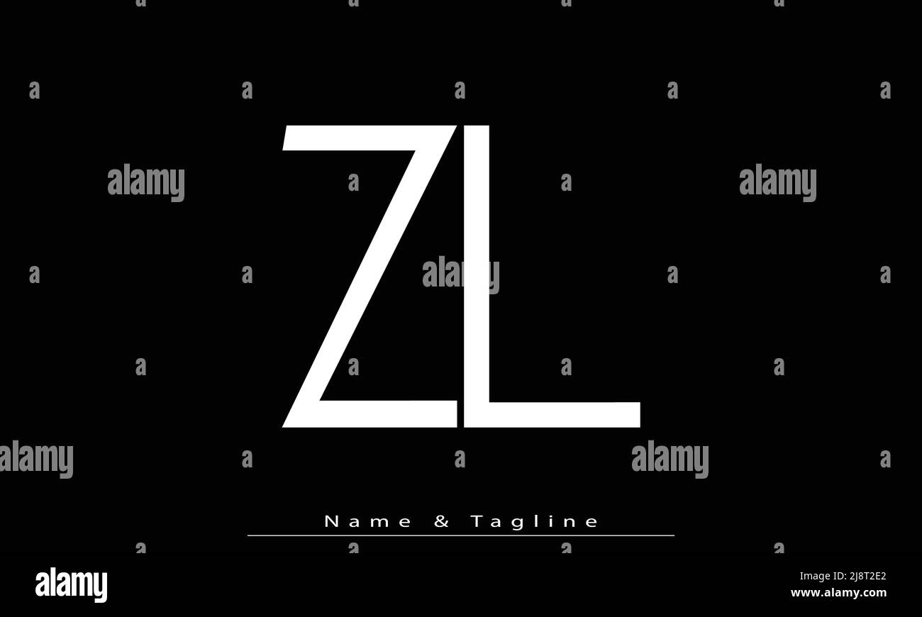 Zl initials logo Black and White Stock Photos & Images - Alamy
