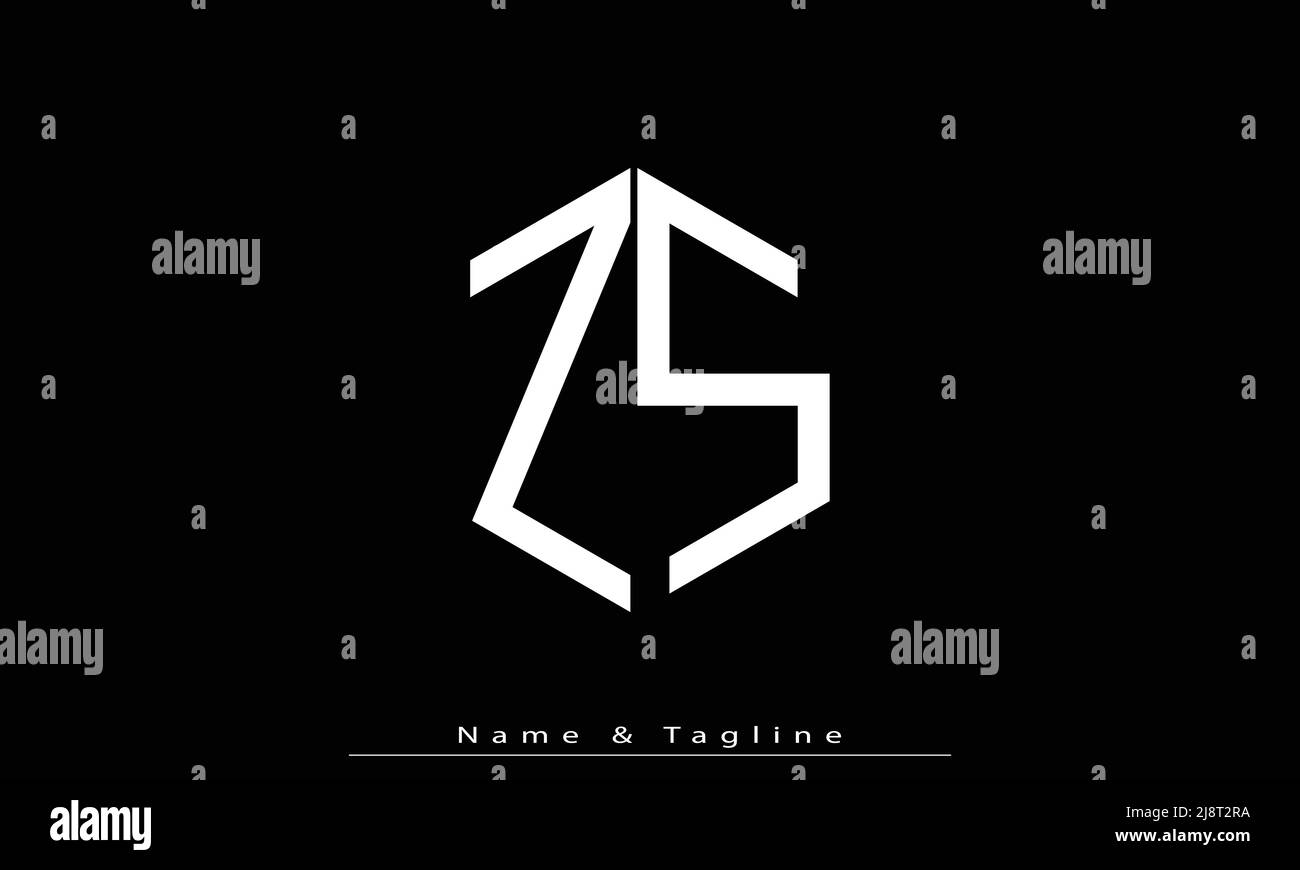 Alphabet letters Initials Monogram logo ZS, SZ Stock Vector Image & Art ...
