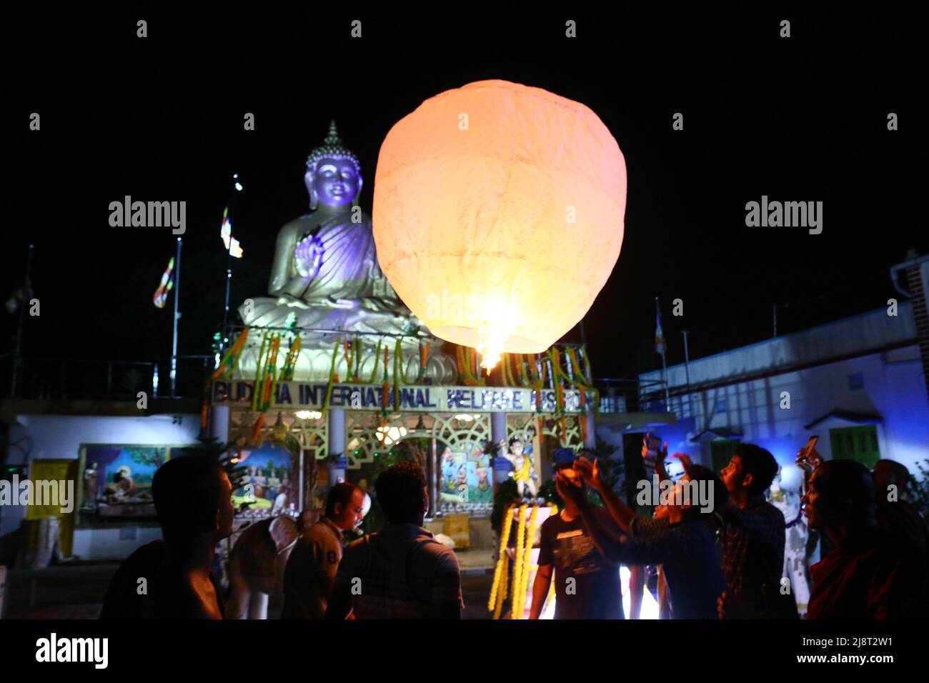 Buddhist monks and devotees fly Fanush (Hot Air Balloons) to honor the ...