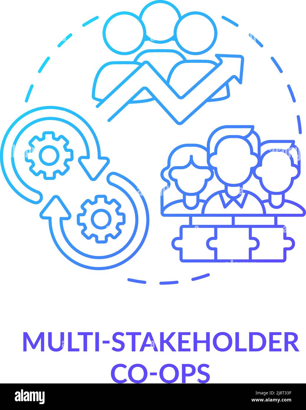 Multi-stakeholder co-ops blue gradient concept icon Stock Vector Image ... Multi-stakeholder co-ops blue gradient concept icon Stock Vector Image ...