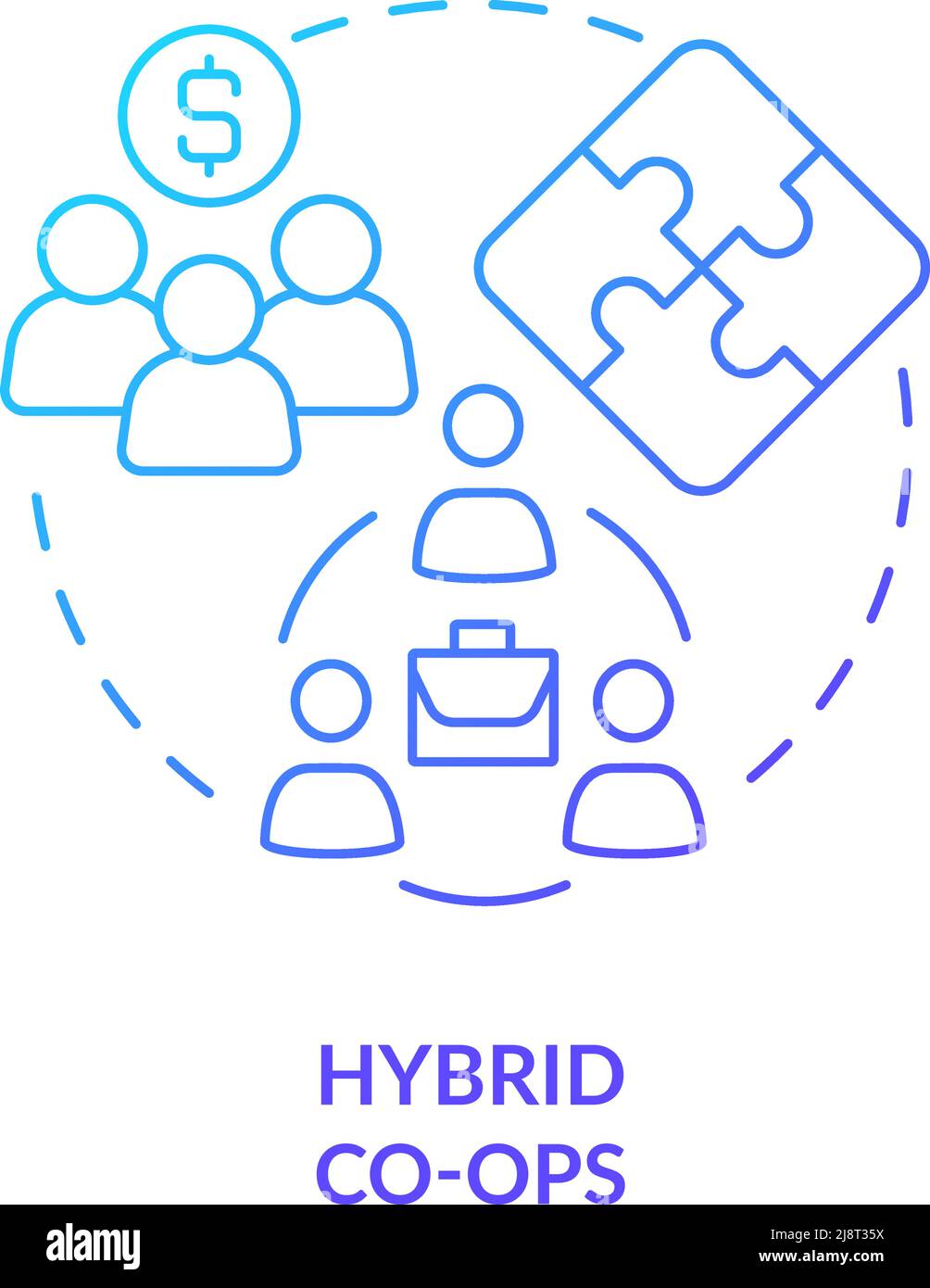 Hybrid co-ops blue gradient concept icon Stock Vector Image & Art - Alamy Hybrid co-ops blue gradient concept icon Stock Vector Image & Art - Alamy
