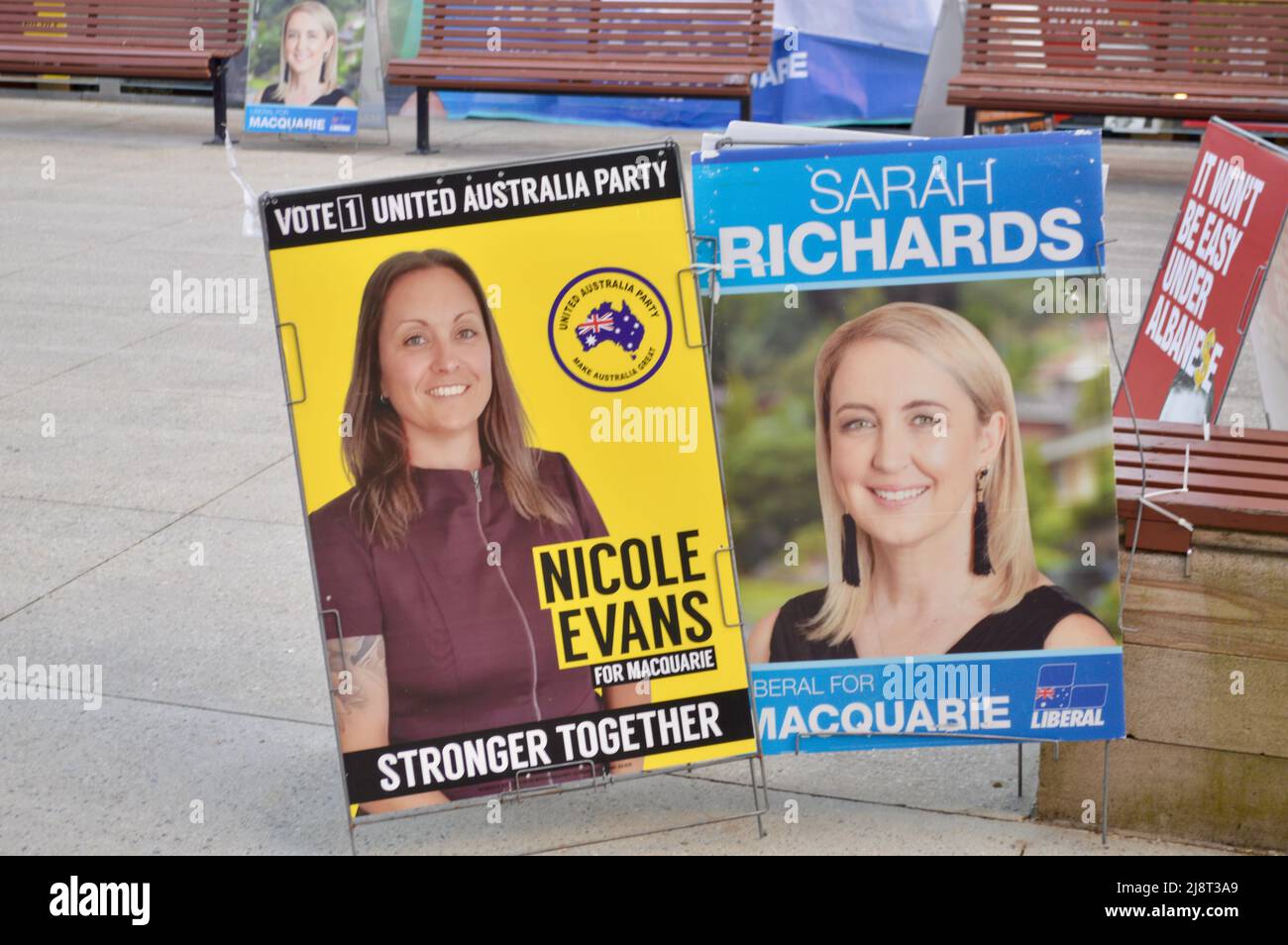 Political posters in the Macquarie electorate during the Austraian ...