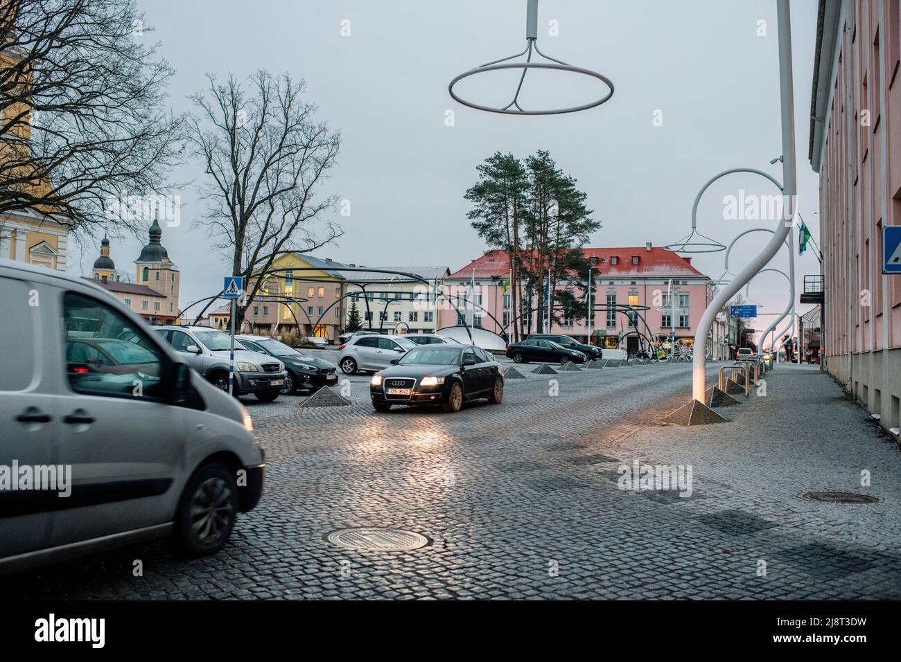 Voru city centre, Estonia Stock Photo - Alamy