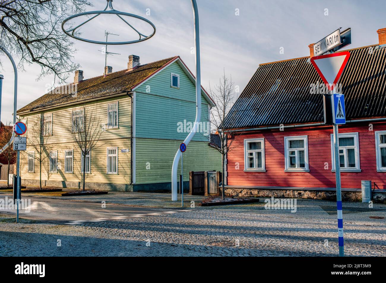 Voru city centre, Estonia Stock Photo - Alamy