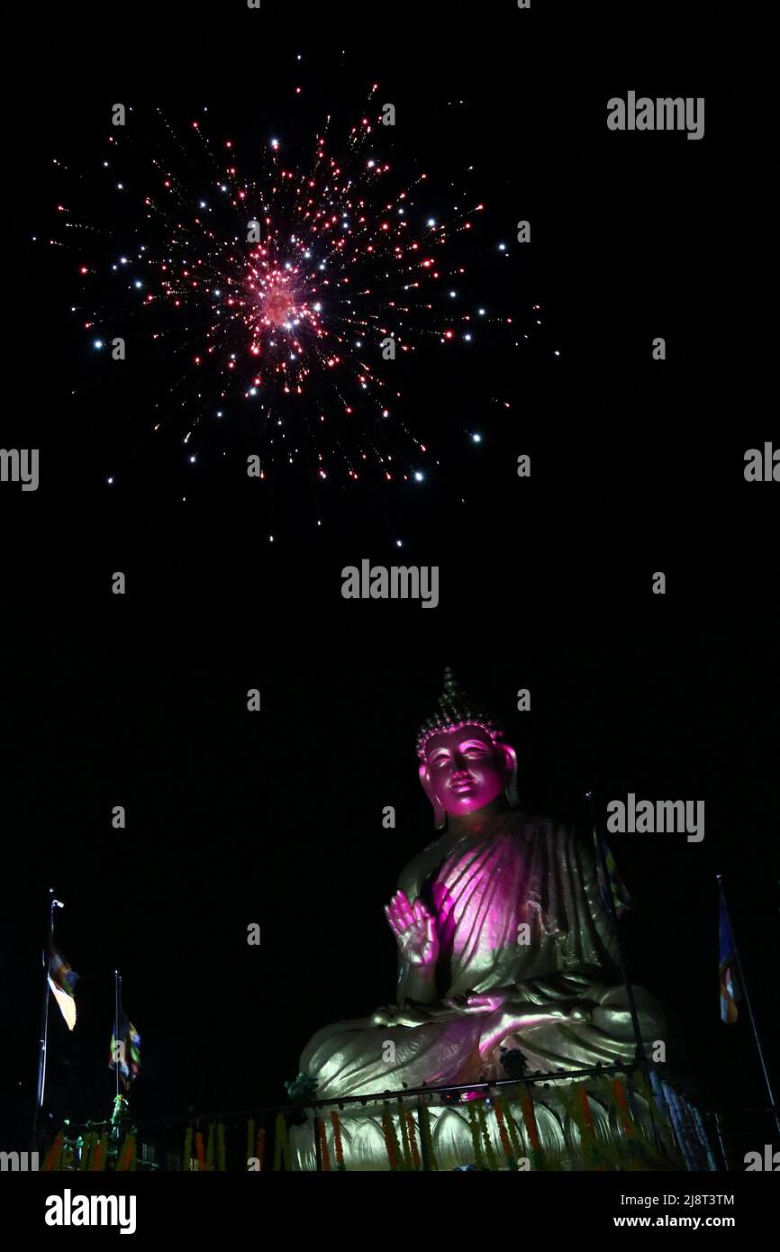 May 16, 2022, India: Buddhist monks and devotees fly Fanush (Hot Air ...