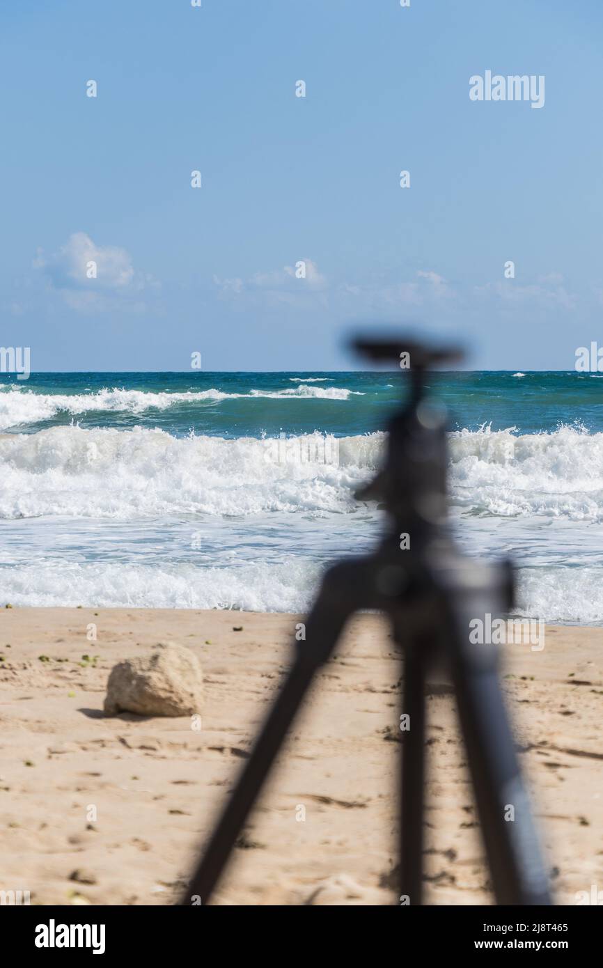 Tripod on the beach hi-res stock photography and images - Alamy