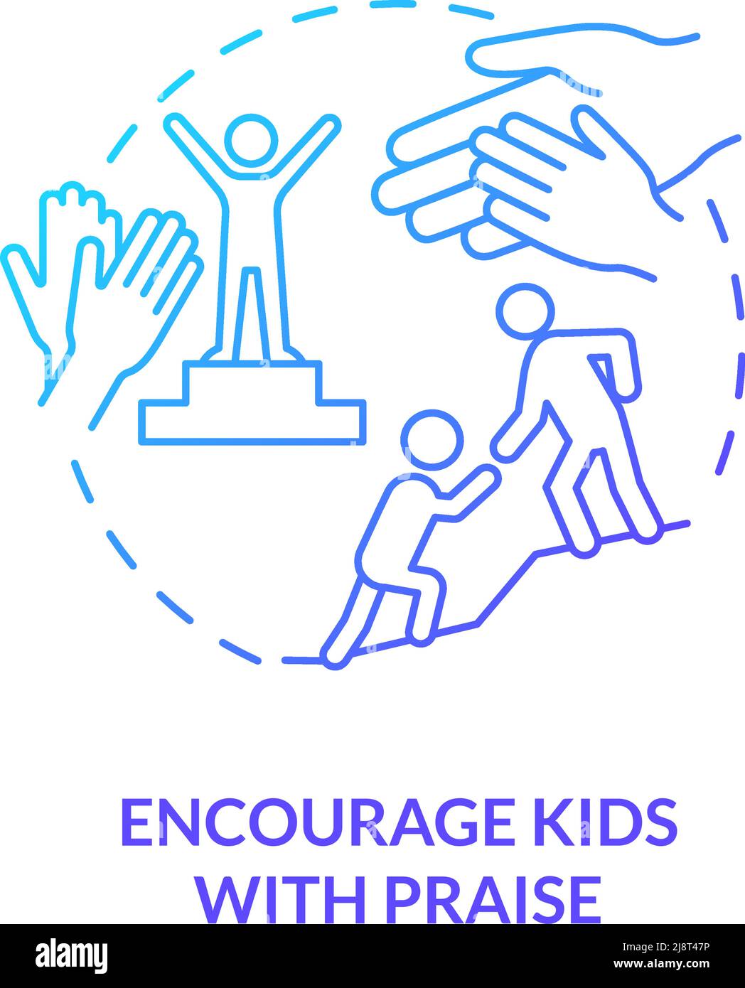 Praise child Stock Vector Images - Alamy