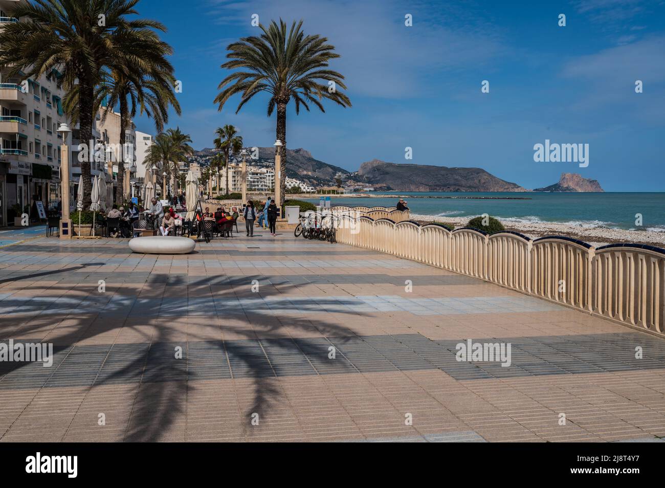 Altea beach promenade, Spain Stock Photo - Alamy