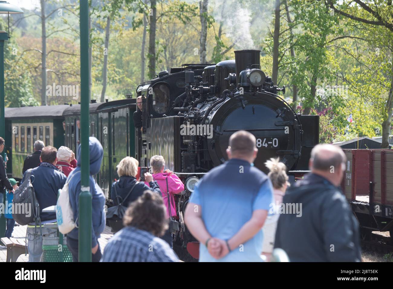 18 May 2022, Mecklenburg-Western Pomerania, Binz: The Rasende Roland ...