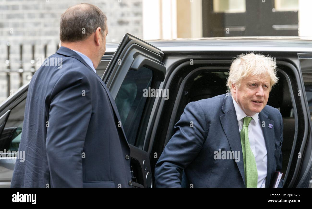 London, UK. 18th May, 2022. Boris Johnson, MP, Prime Minister, returns ...