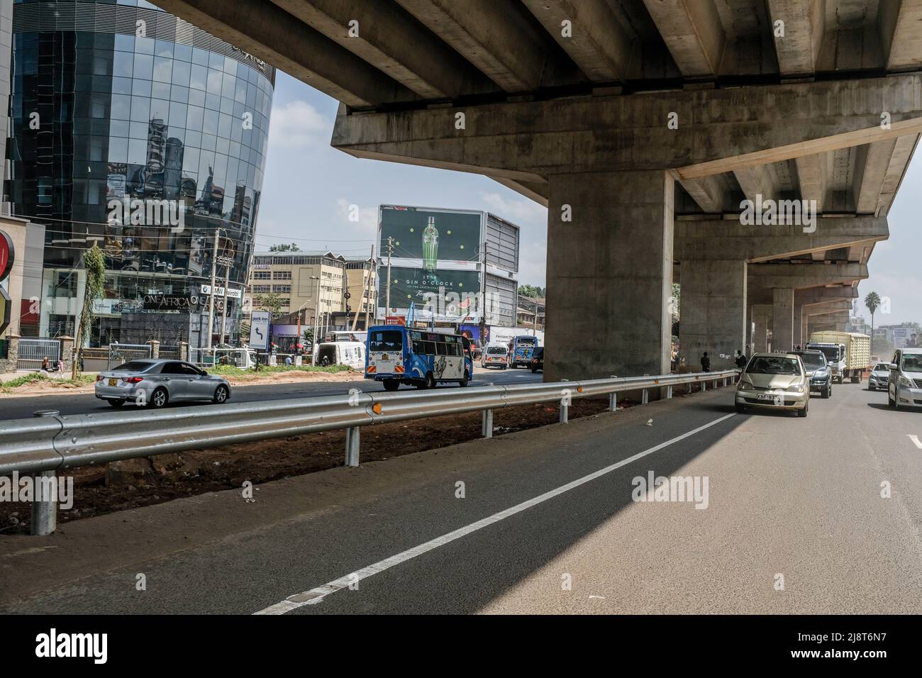 May 14, 2022, Nairobi, Kenya: Motorists drive past the new Nairobi ...
