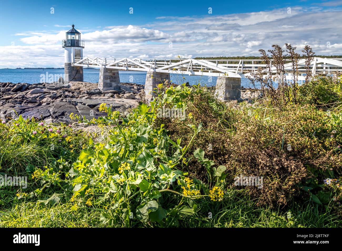 The Marshall Point Lighthouse, Port Clyde, Maine Stock Photo - Alamy
