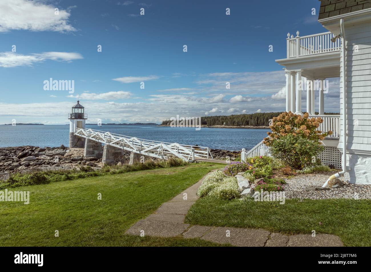 The Marshall Point Lighthouse, Port Clyde, Maine Stock Photo - Alamy