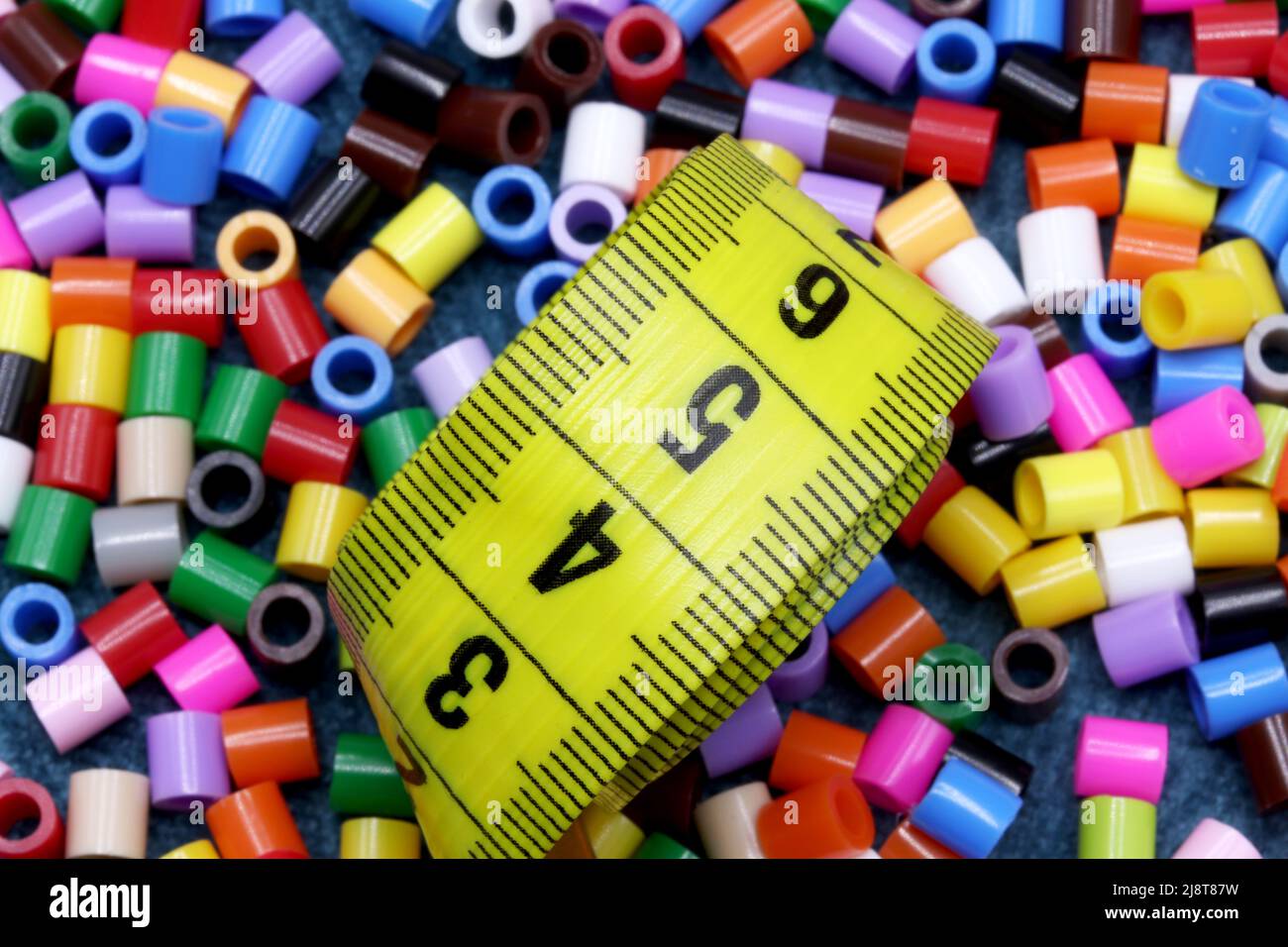Close up colorful measuring tape detail Stock Photo - Alamy