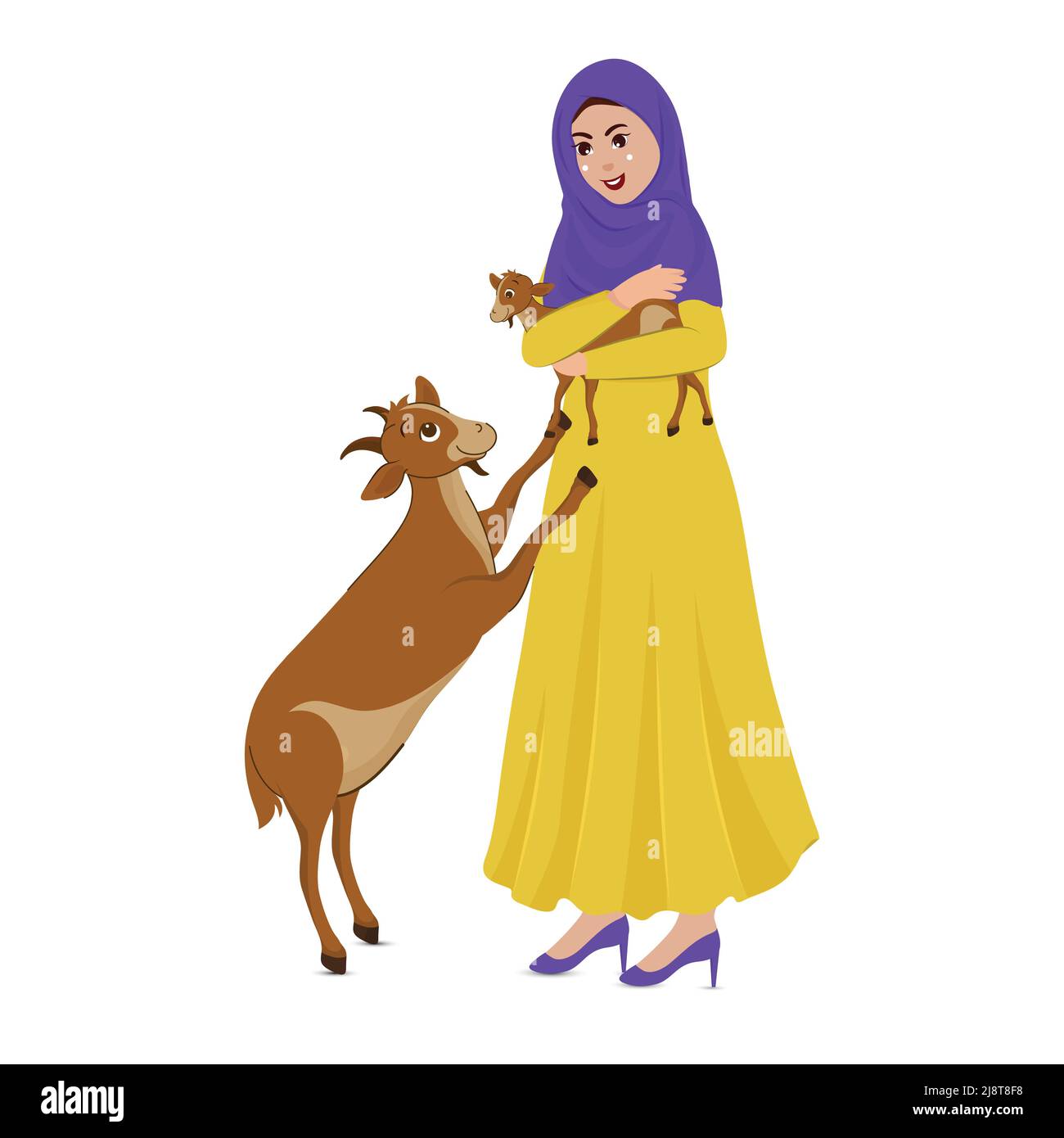 Lady goat Stock Vector Images - Alamy