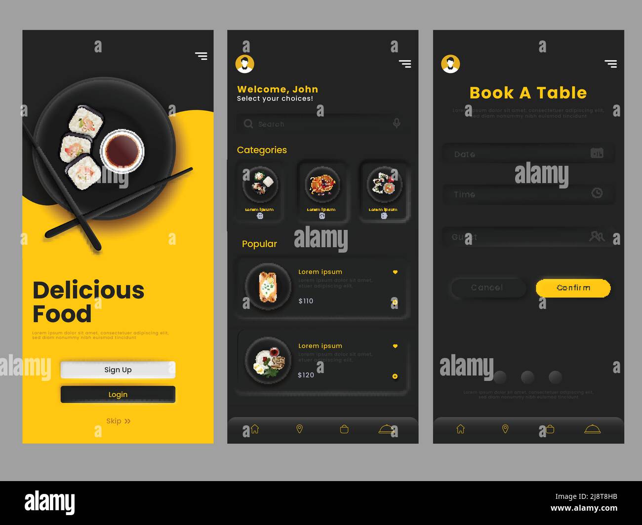 Infographic Tutorial Illustrator Basico Bistro Menu