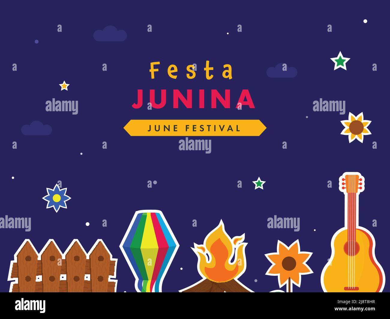 Midsummer bonfire Stock Vector Images - Alamy