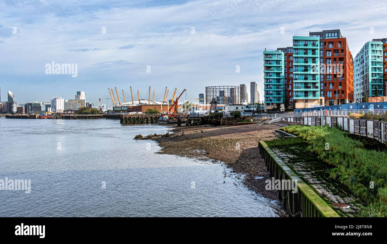 Greenwich, London,UK. .Thames River View -Luxury new-build riverside ...