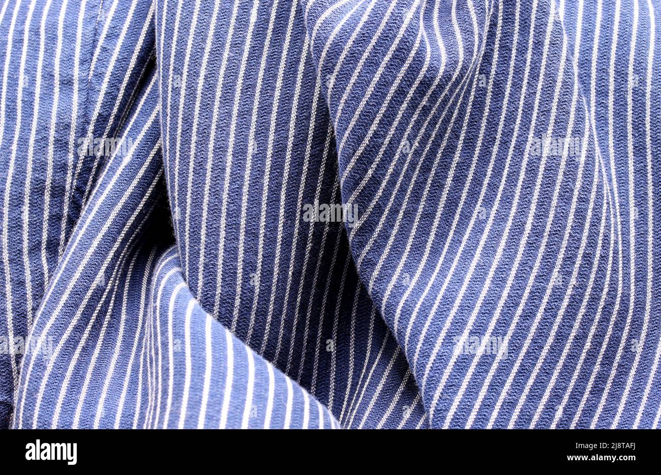 Close-up of white and blue fabric texture background Stock Photo - Alamy