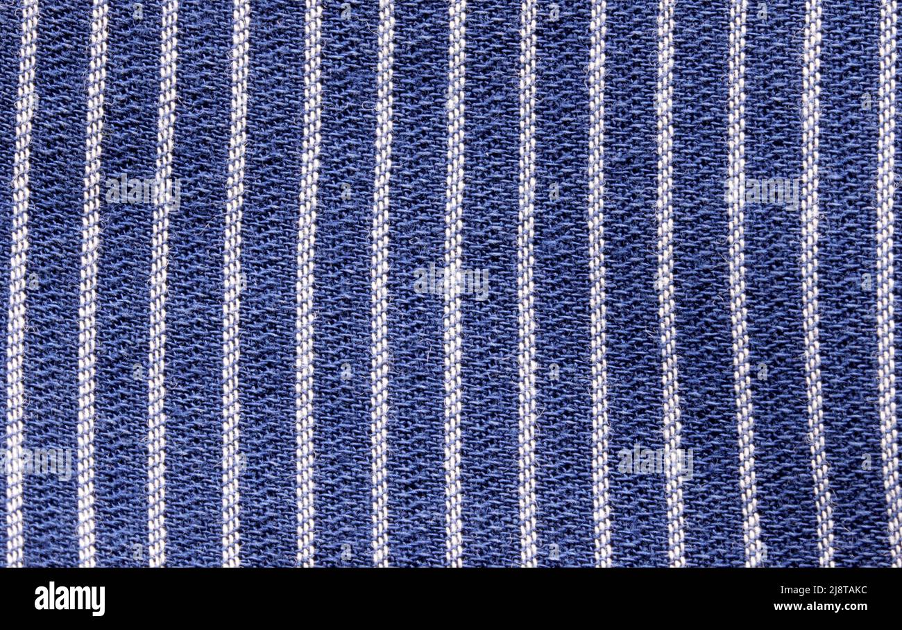 Close-up of white and blue fabric texture background Stock Photo - Alamy