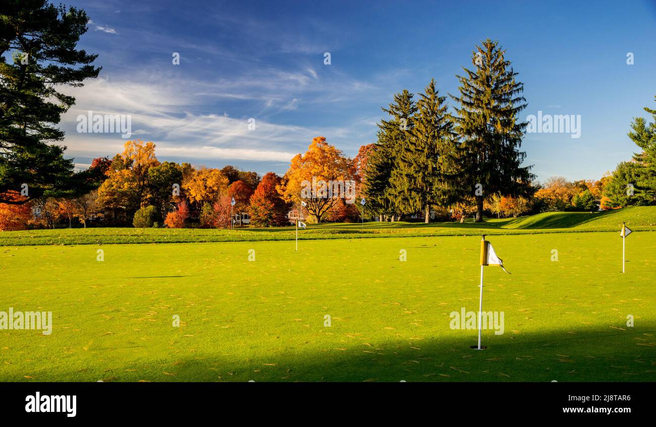 Country Club Golf Course Stock Photo - Alamy