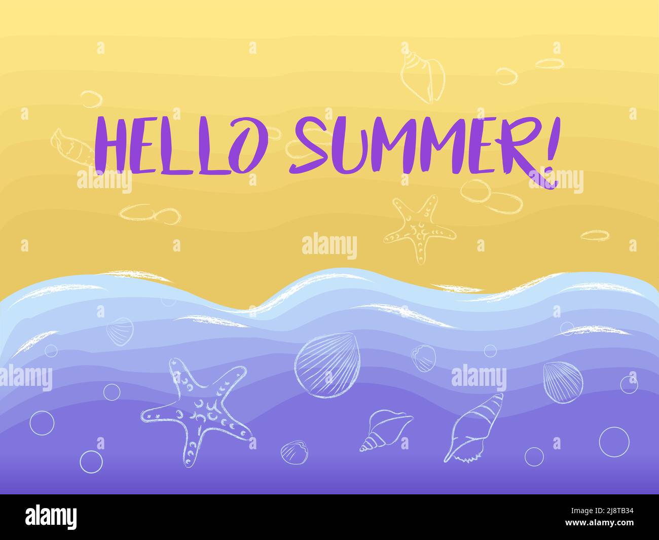 Ocean pebbles illustration Stock Vector Images - Alamy