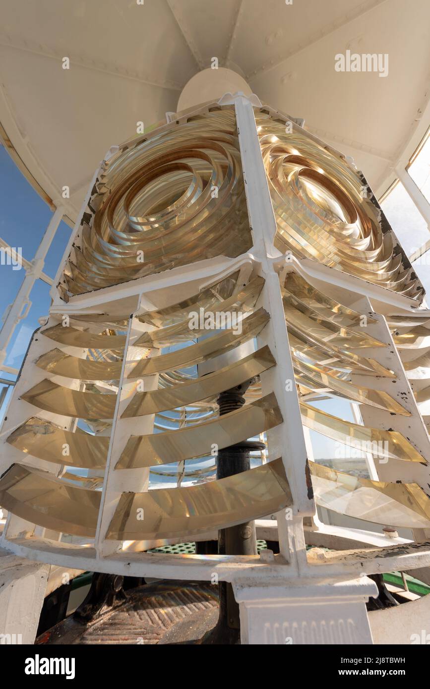 Detail of the light at Seal Point Lighthouse at Cape St Francis ...