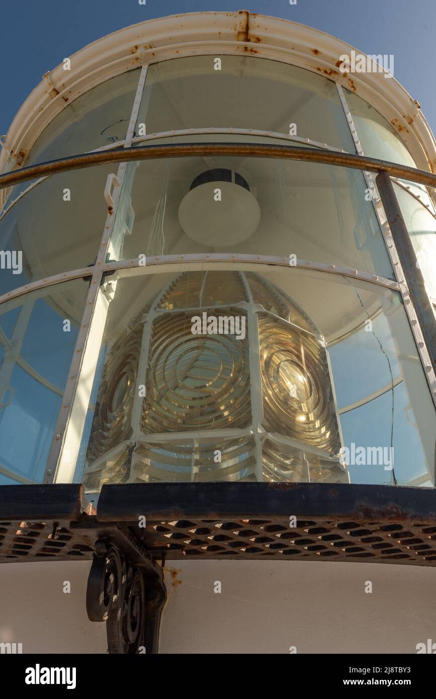 Detail of the light at Seal Point Lighthouse at Cape St Francis ...