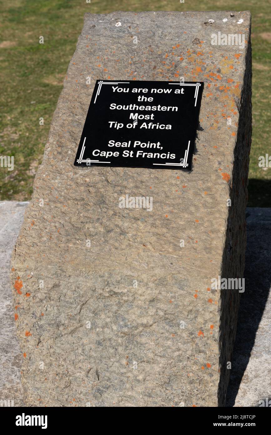 Southeastern Most Tip of Africa, Seal Point Lighthouse at Cape St ...