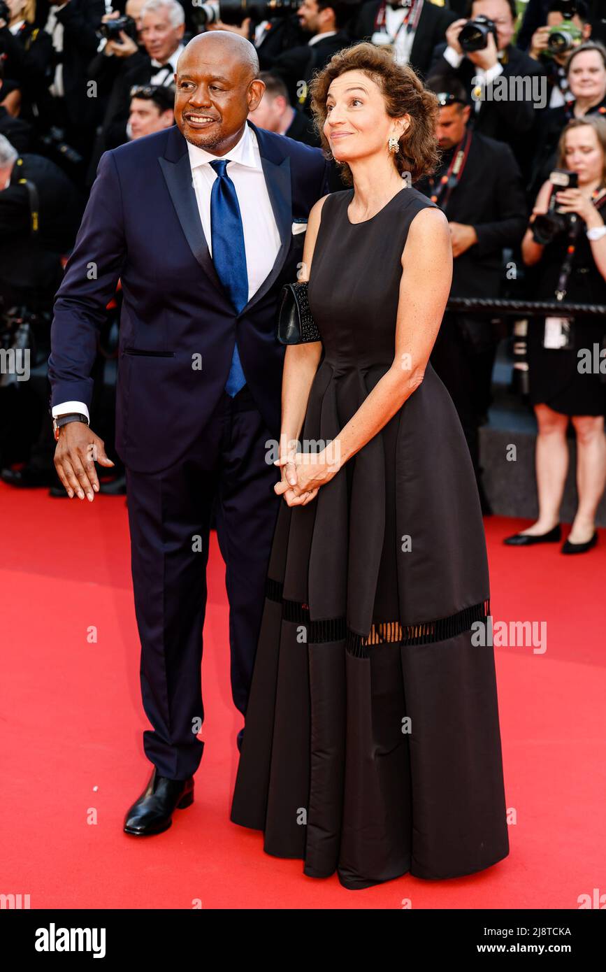 CANNES - MAY 17: Forest Whitaker and Audrey Azoulay arrives to the ...