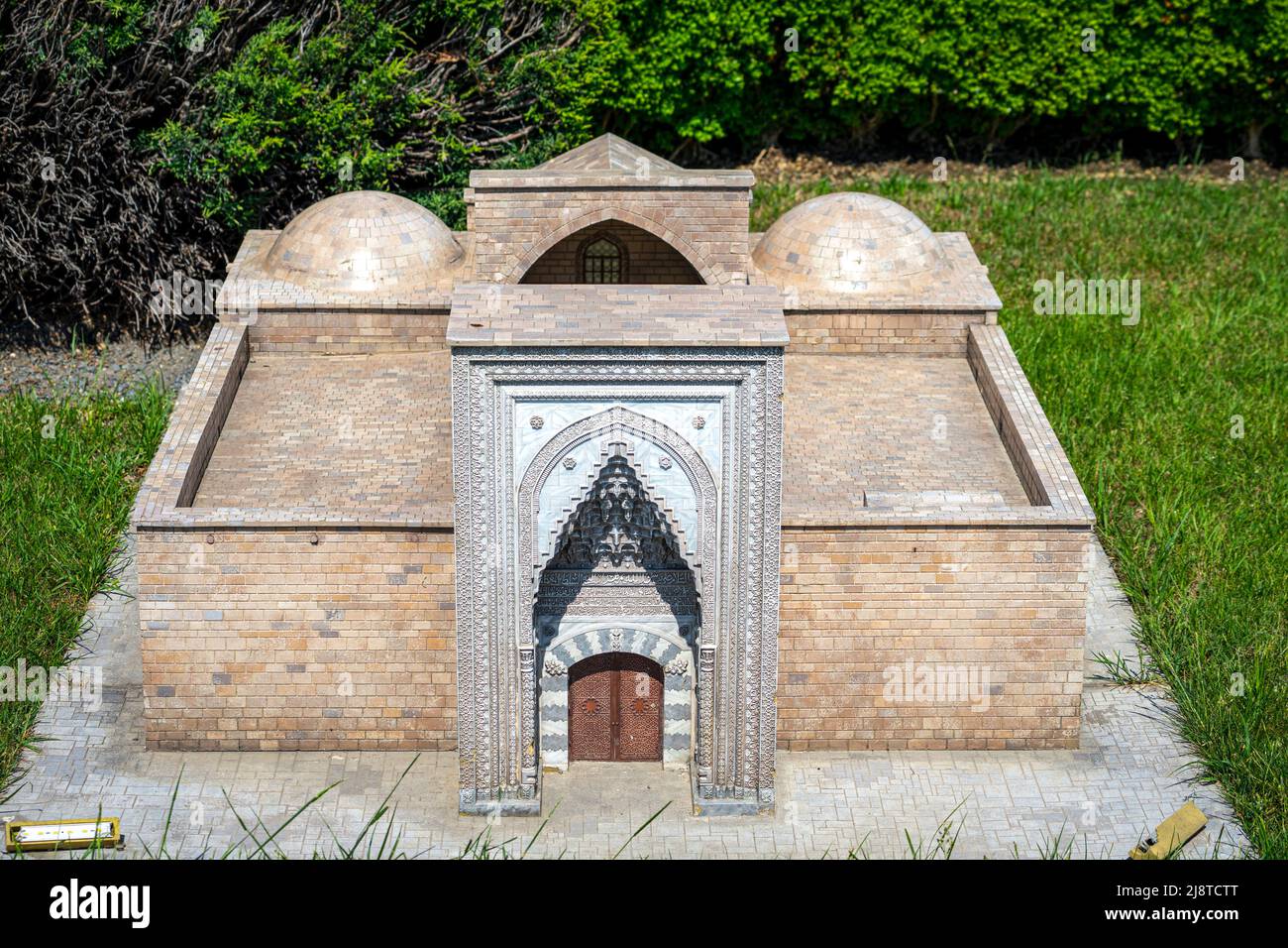 Karaman Hatuniye Madrasah in Miniaturk Park of Istanbul, Turkey Stock ...
