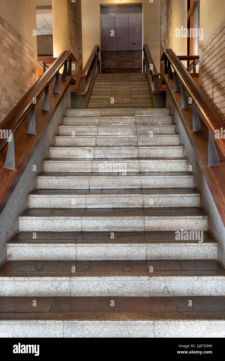 Staircase in the 1820 Settlers' National Monument, Grahamstown/Makhanda ...