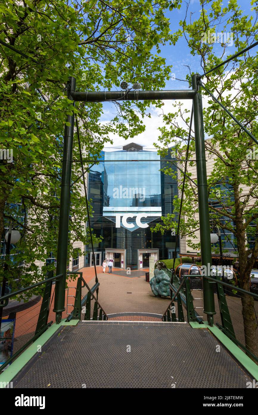 View of the entrance of the International Convention Centre, ICC ...