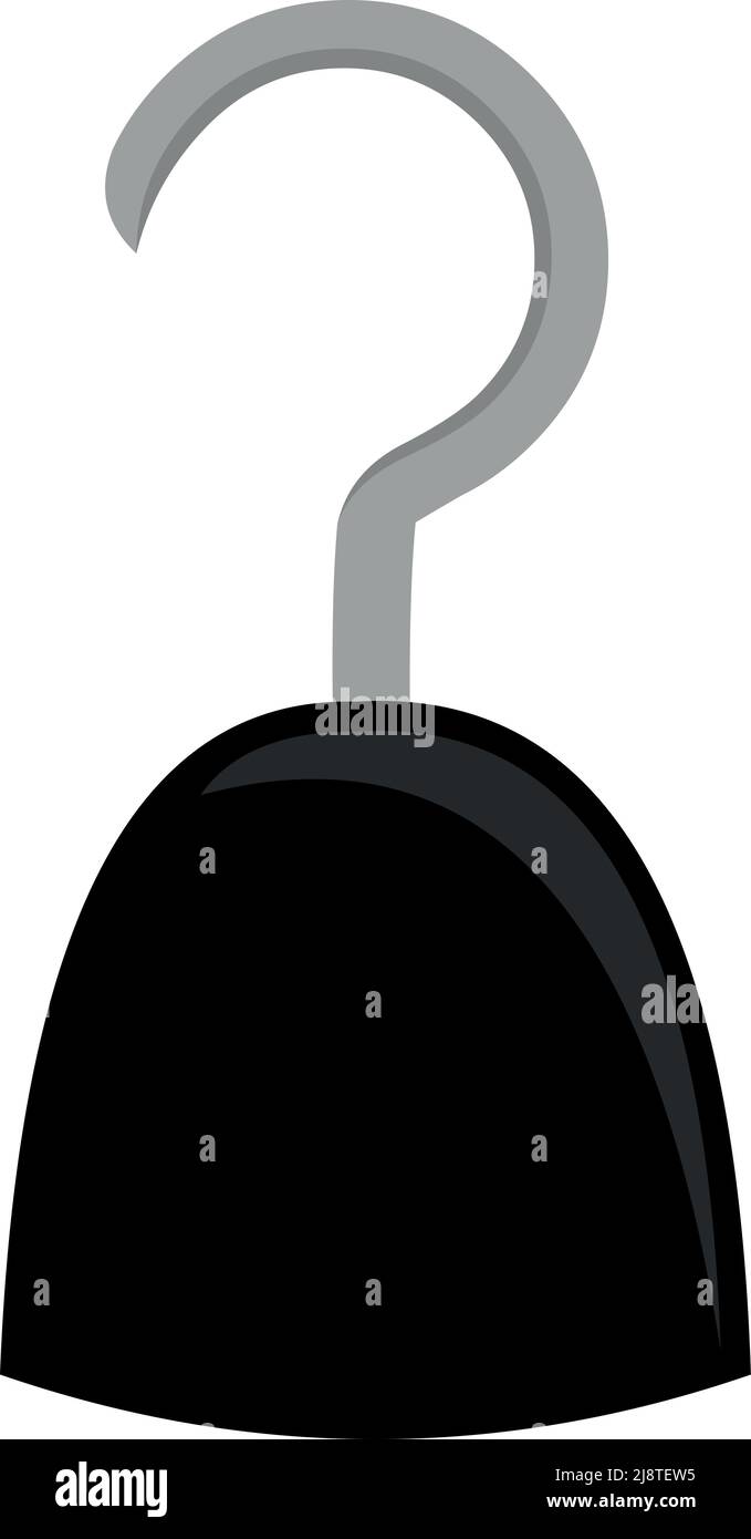 Vector illustration of a prosthetic hook of a pirate hand Stock Vector ...