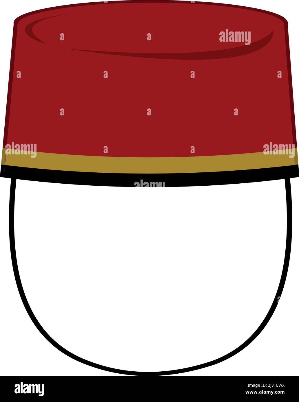 Vector illustration of classic bellboy hat hotel concierge Stock Vector ...