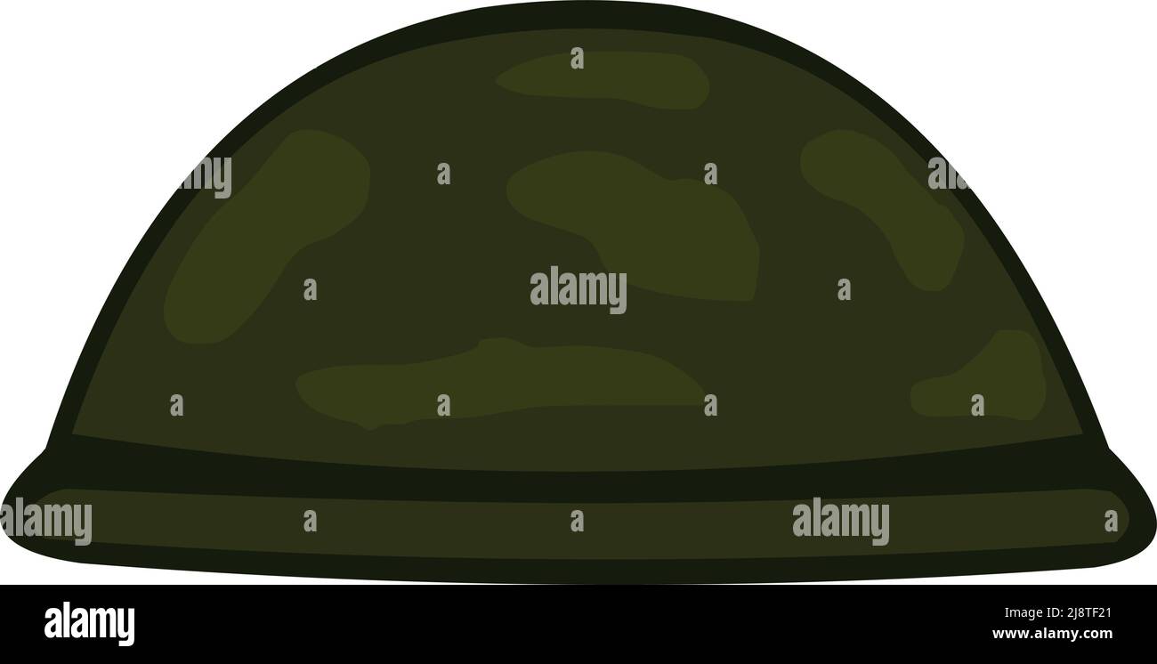 Vector illustration of a camouflaged war helmet Stock Vector Image ...