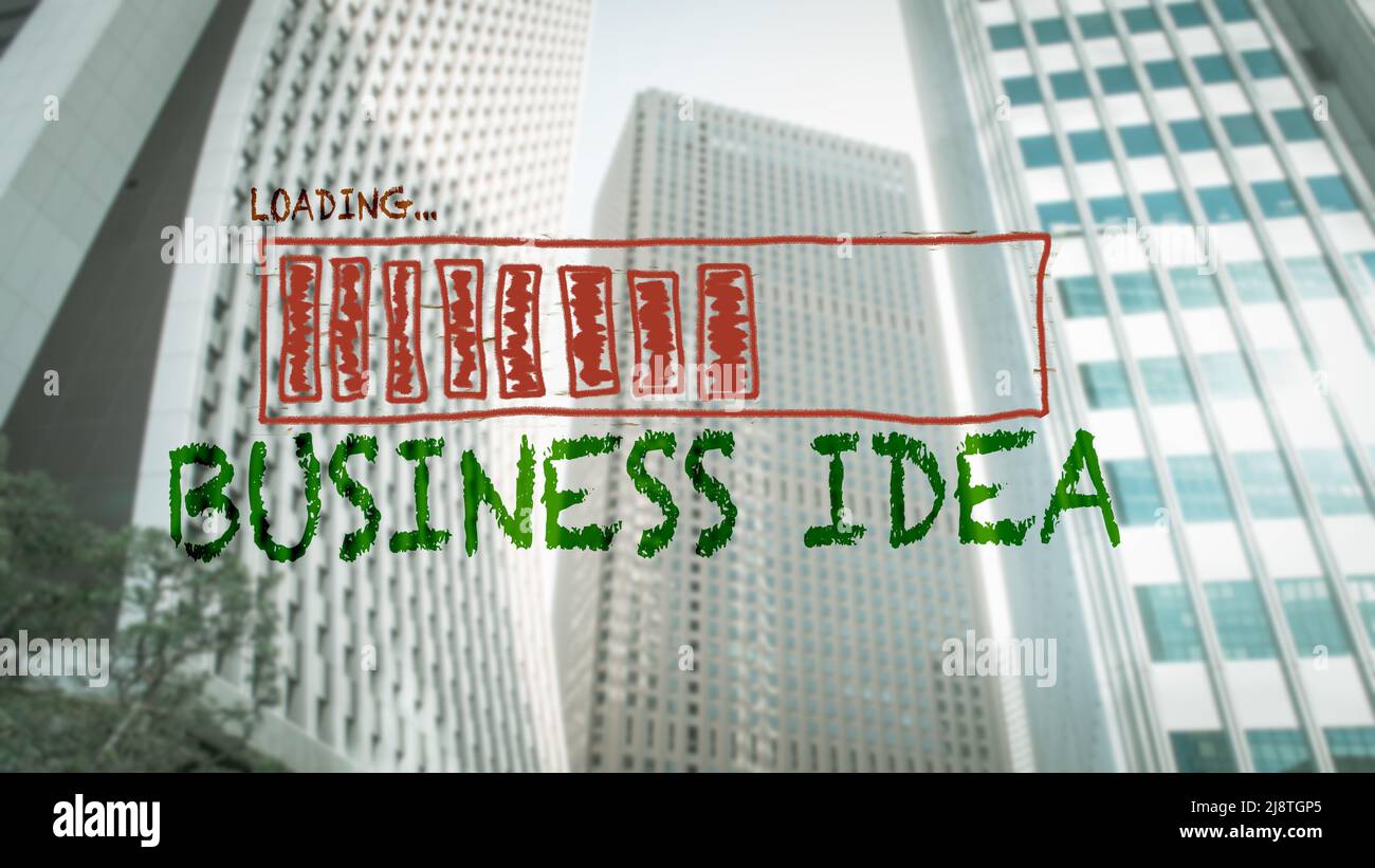Street Sign the Direction Way to Business Idea Stock Photo - Alamy
