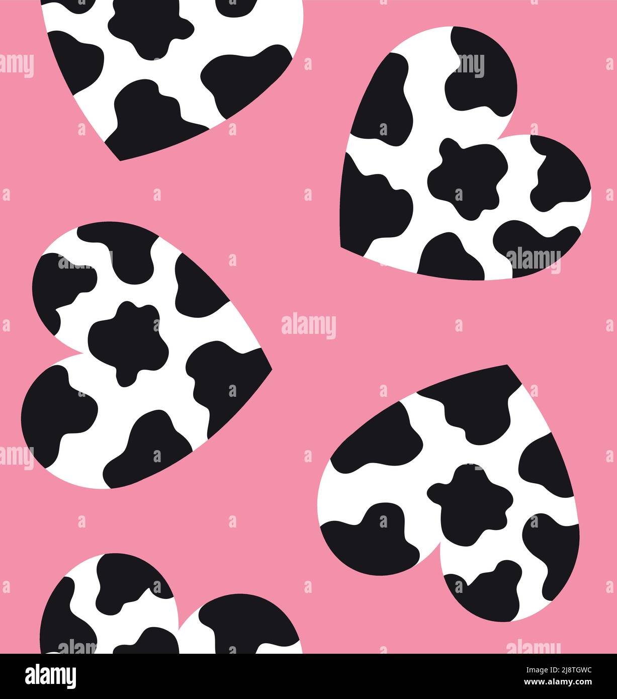 Cow print and heart hi-res stock photography and images - Alamy