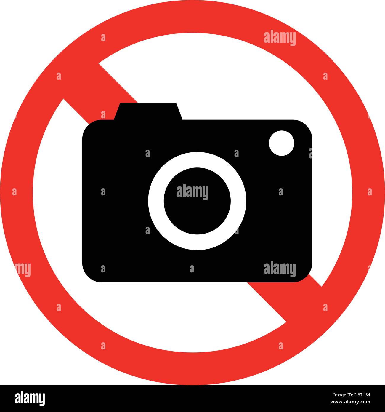 Stop and camera icon. Editable vector Stock Vector Image & Art - Alamy