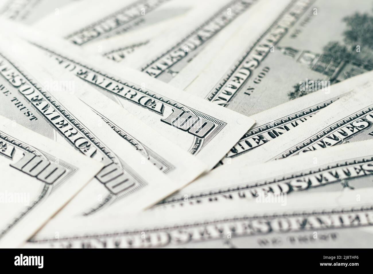 American paper dollar bills background. Hundred dollar banknotes ...