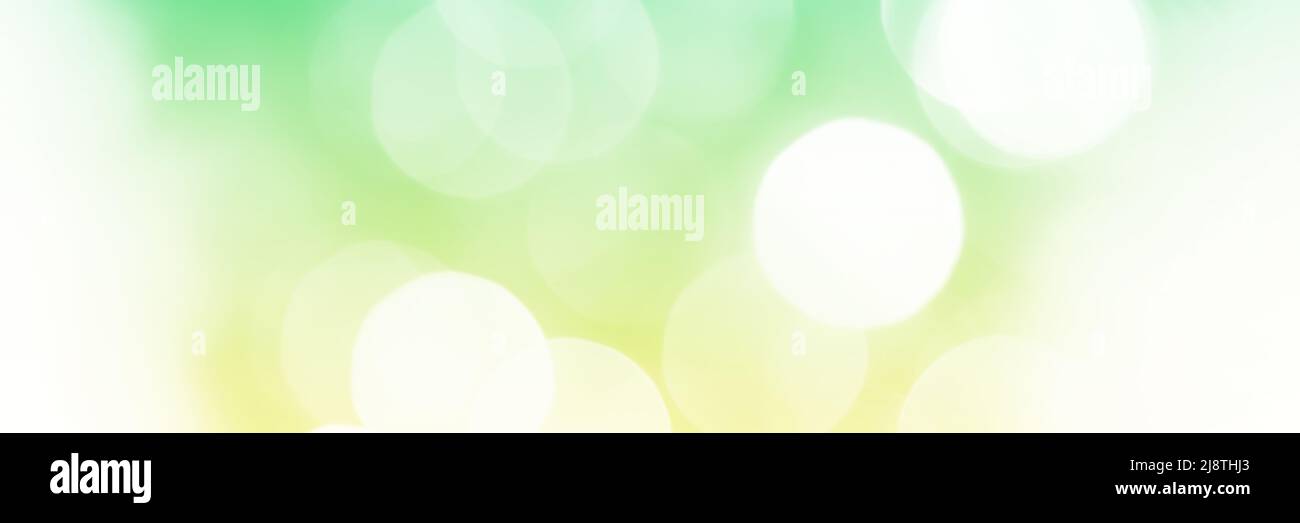 Summer green sparkling glitter bokeh background, banner texture ...