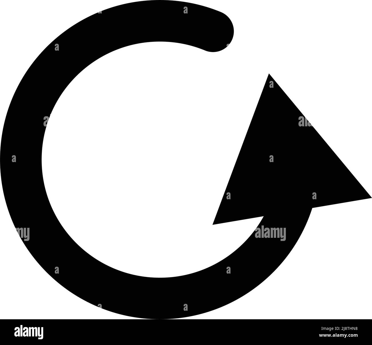 Repeat sign. Rotating arrows. Editable vector Stock Vector Image & Art ...